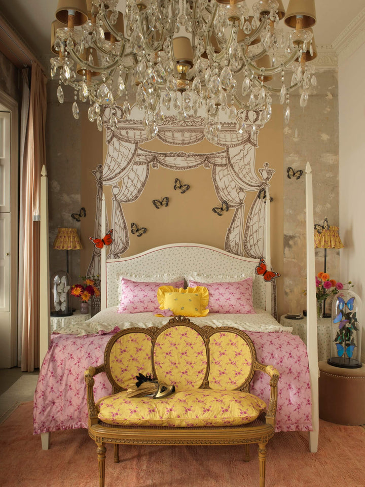 Luxury bedding made with Liberty fabric by Coco & Wolf