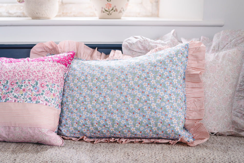 Luxury bedding made with Liberty fabric by Coco & Wolf