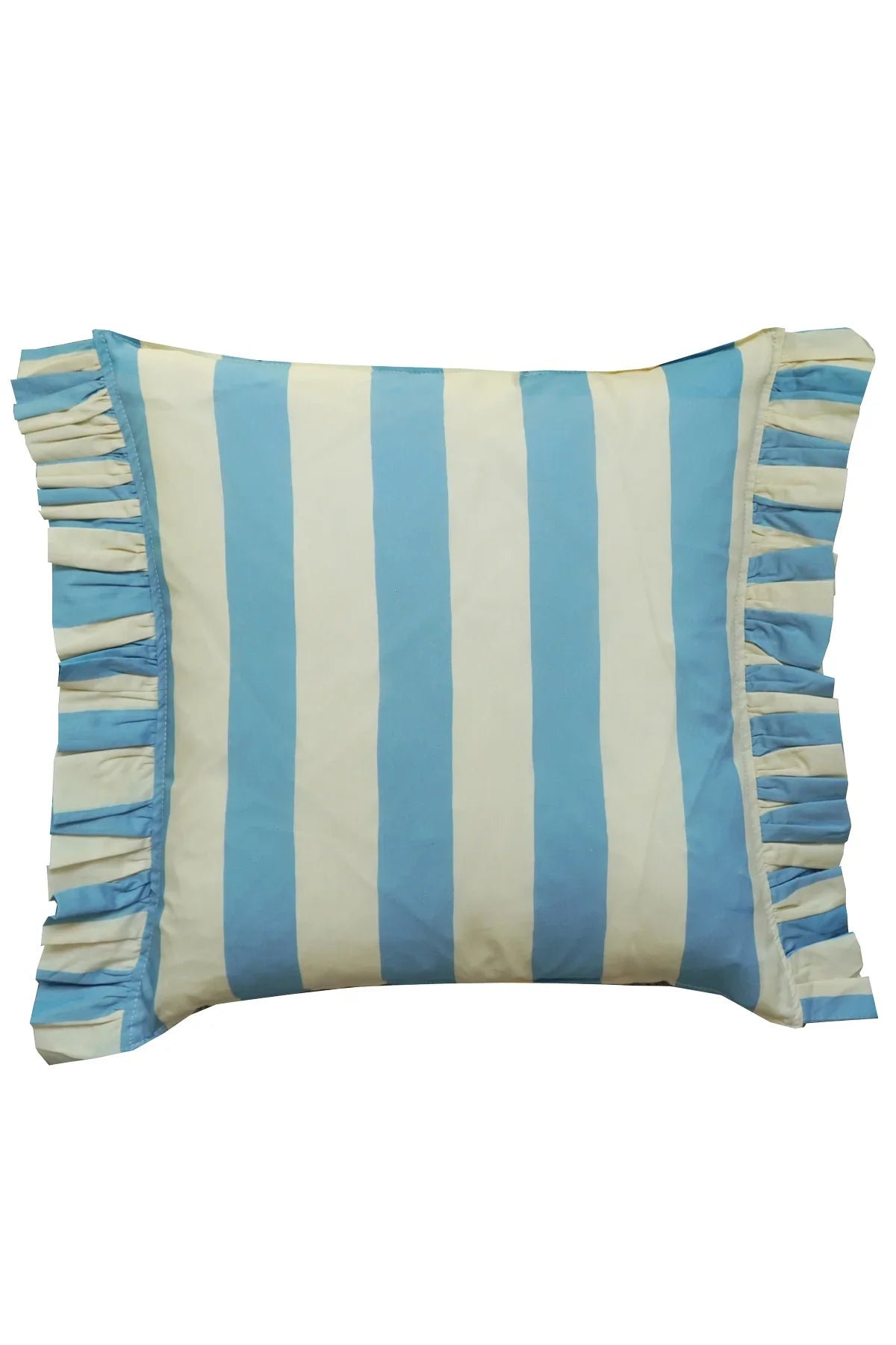 Coco & Wolf Ruffle Cushion Liberty Fabric VACATION STRIPE