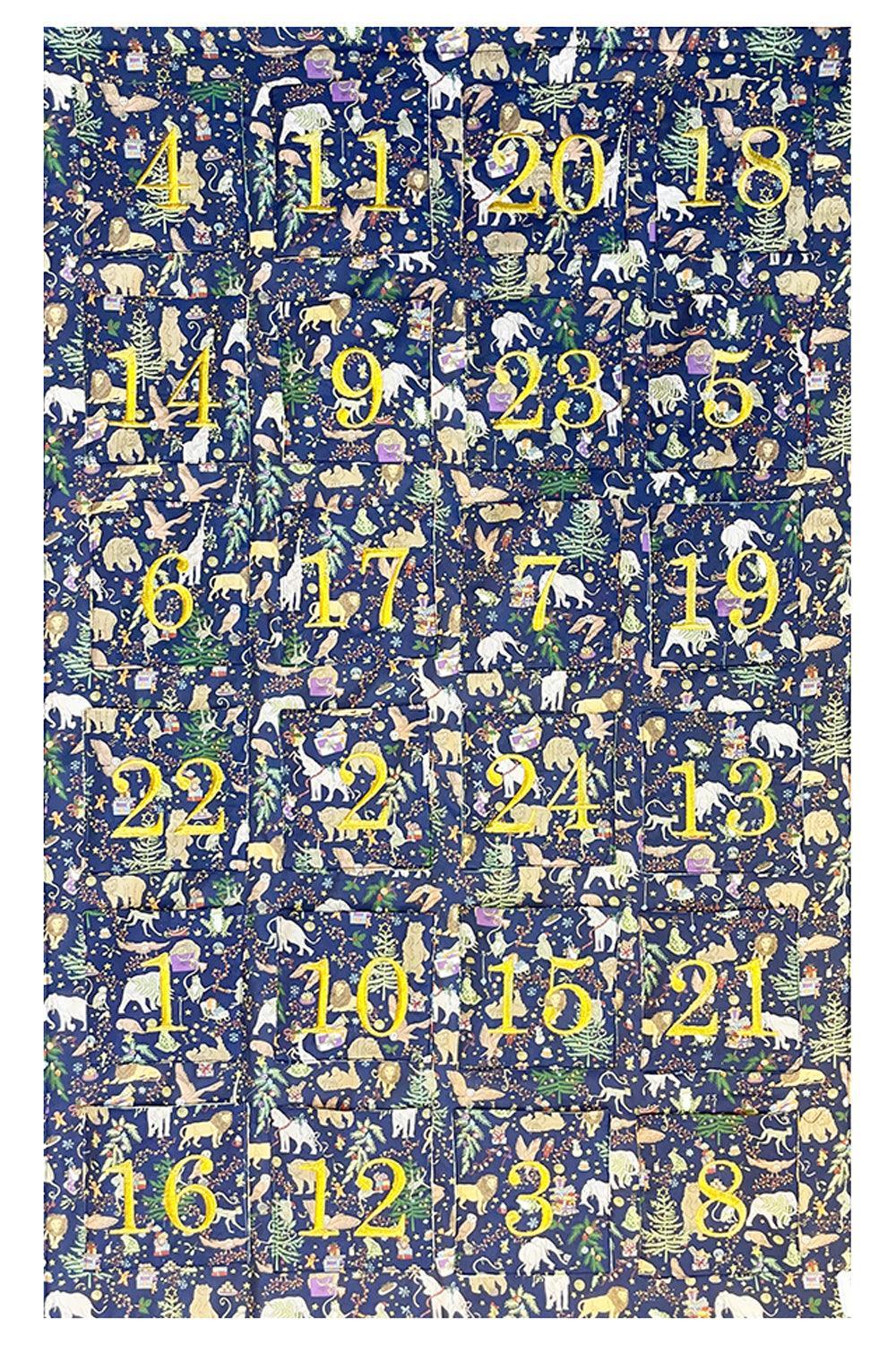Coco & Wolf Reusable Advent Calendar made with Liberty Fabric CHRISTMAS